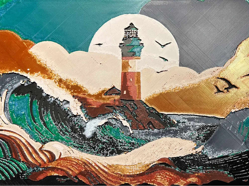 Hueforge lighthouse by allyflo77 - MakerWorld