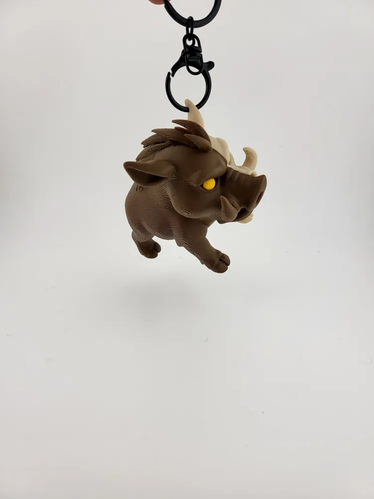 Kawaii Skeleton Pumba Keychain – Cute Stylized 3D - Free 3D Print Model ...