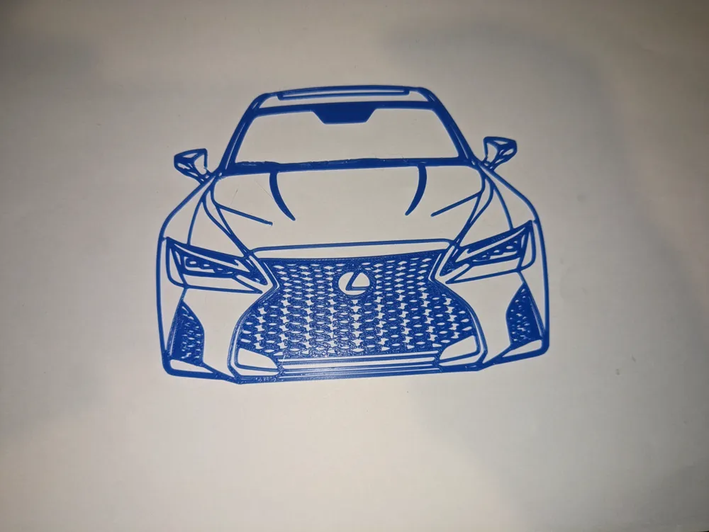 Lexus IS500 silhouette wall art by cruse2382 - MakerWorld