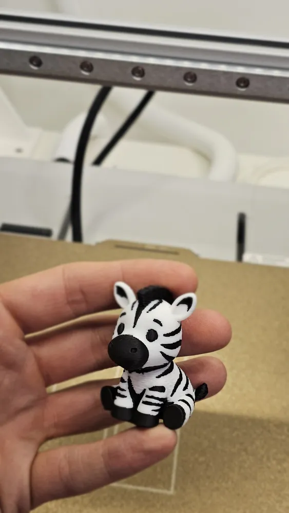 Cute Baby Zebra – Multi Color Figurine - Free 3D Print Model - MakerWorld