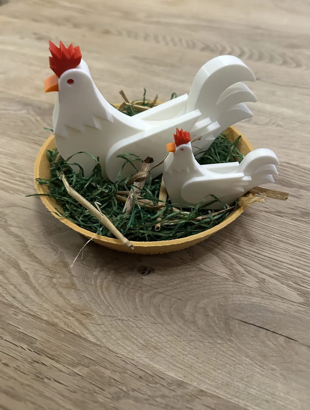 Huhn im Nest – Kostenloses 3D-Druckmodell – MakerWorld