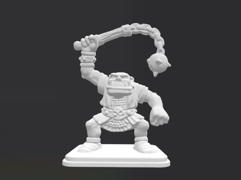 Heroquest Miniature Orc Mace - Free 3D Print Model - MakerWorld