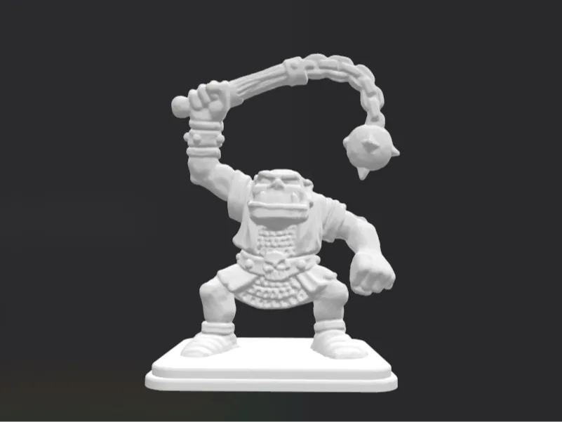 Heroquest Miniature Orc Mace - Free 3D Print Model - MakerWorld