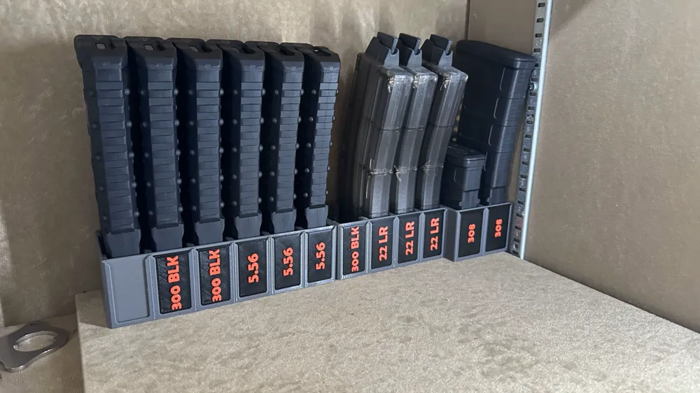 AR Magazine Storage v2 (556, 300blk, 22lr, 308win) by MakeItSlow ...