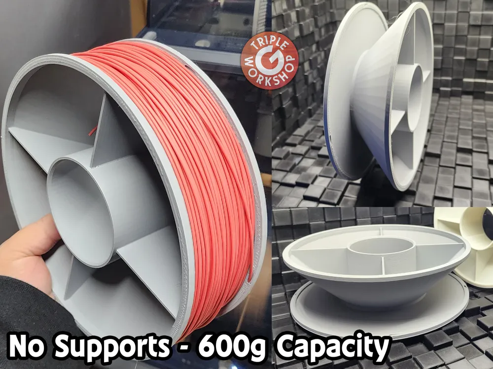 1 Piece AMS Spool - No Supports - Holds 600g by TripleGWorkshop ...