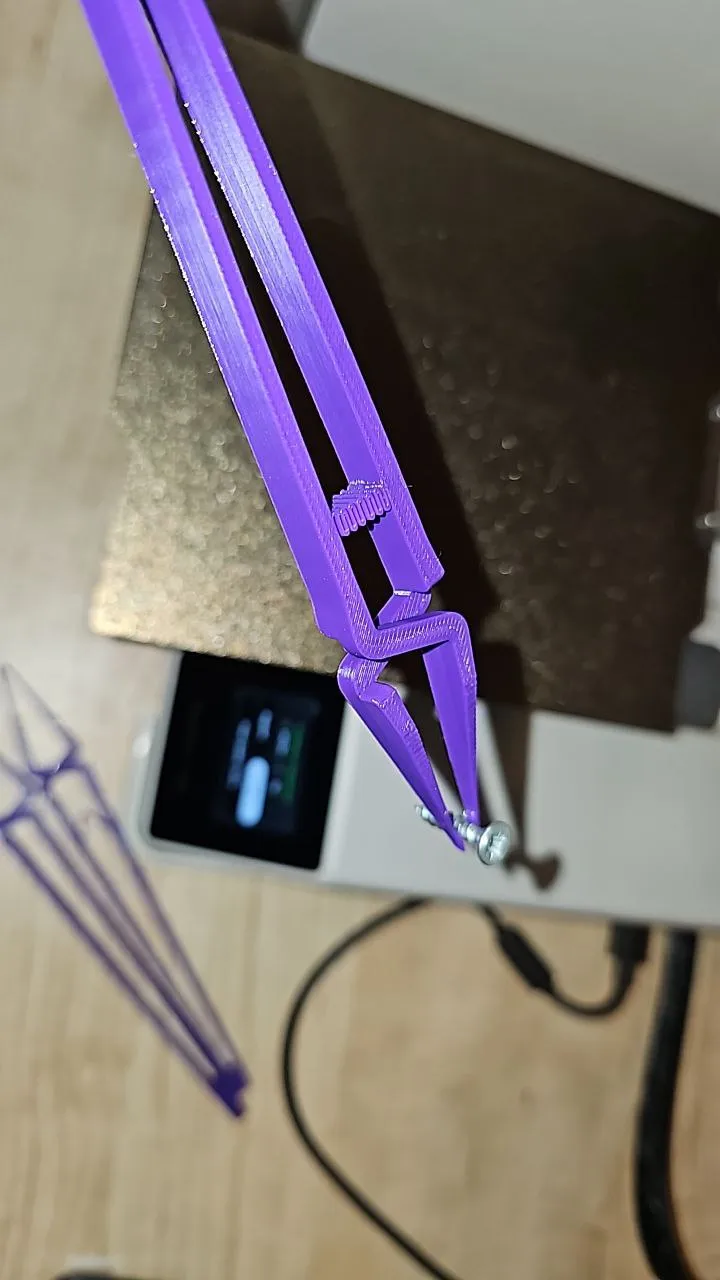 Longer Self-Locking Cross Tweezer with keychain - Free 3D Print Model ...