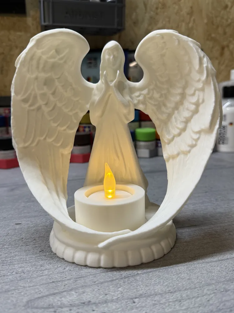 Angel with LED Tealight by Talvor MakerWorld: Download Free 3D Models