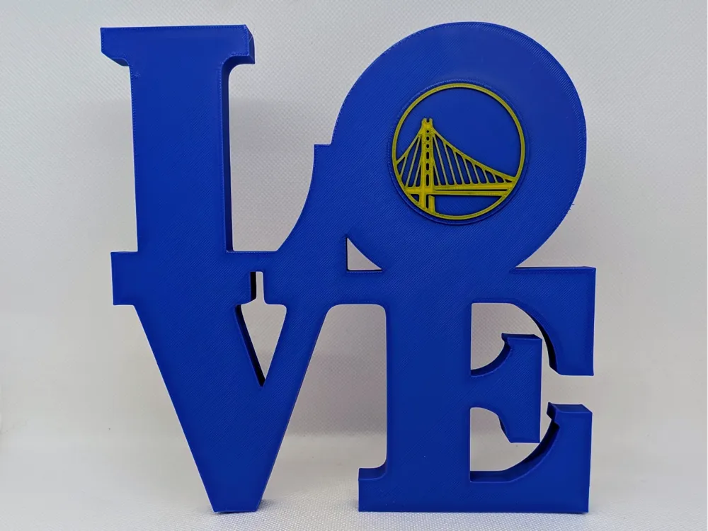 Golden State Warriors Love Park Sign - LOVE Statue - Free 3D Print ...