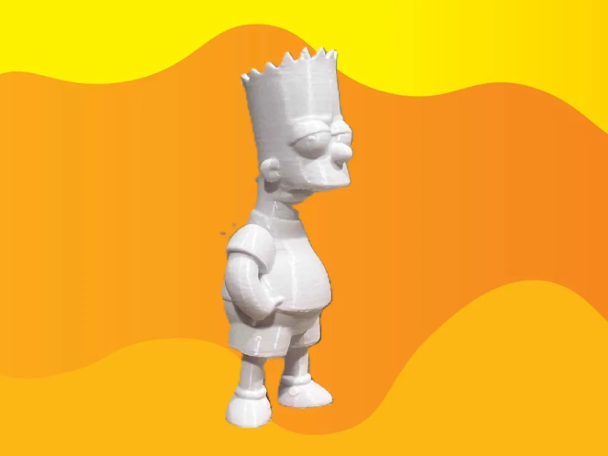 Bart Simpson - decor - Free 3D Print Model - MakerWorld