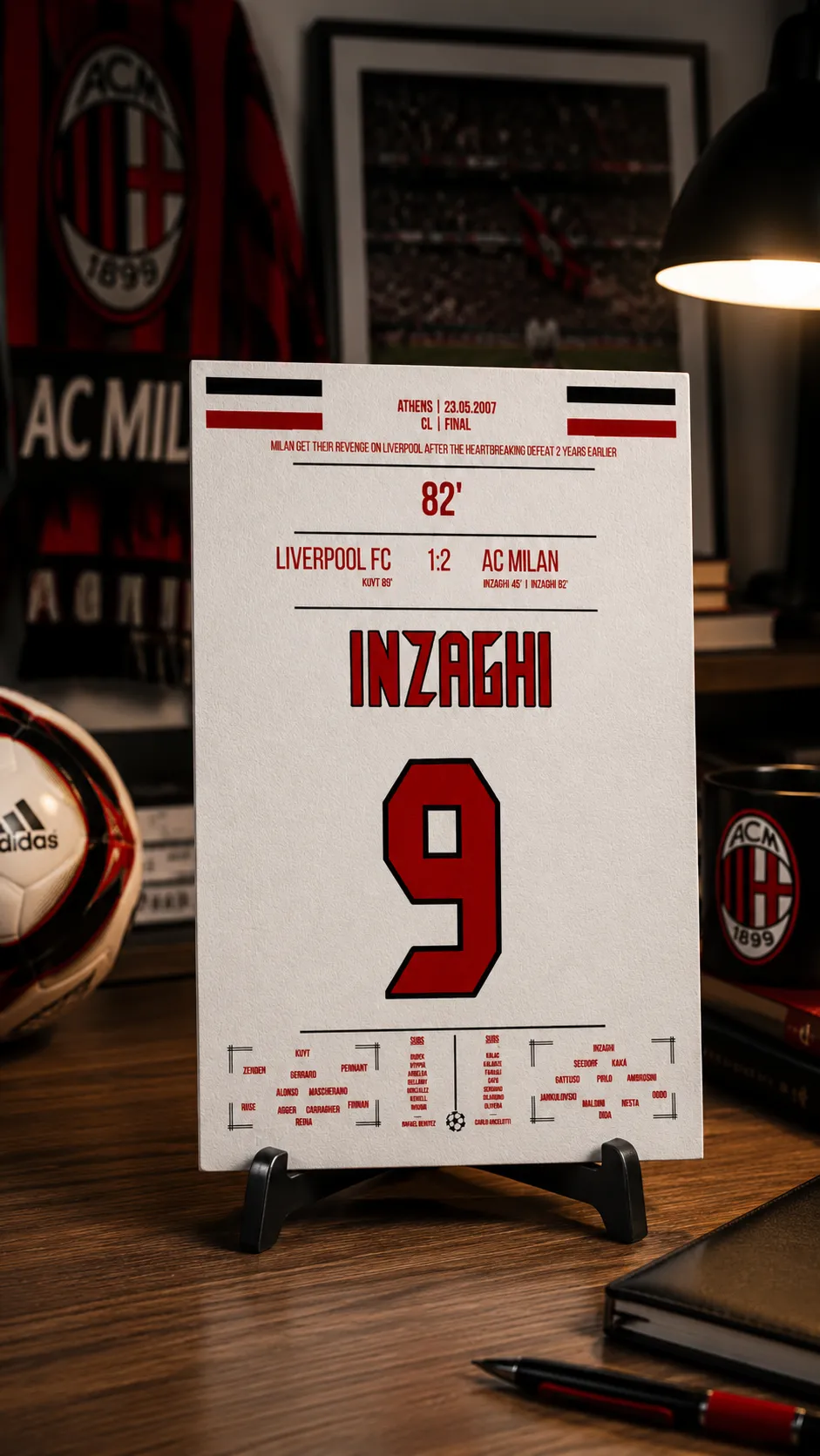 Poster Milan Inzaghi - Free 3D Print Model - MakerWorld