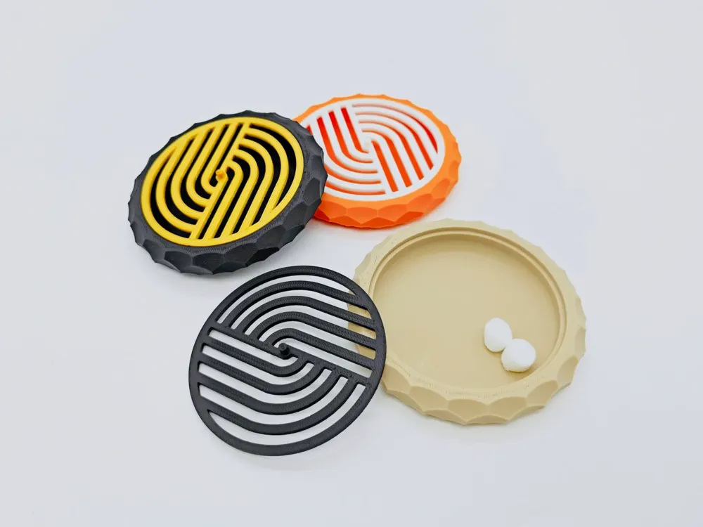 Wooden Carving Texture Desk Diffuser by 土豆芝士 - MakerWorld