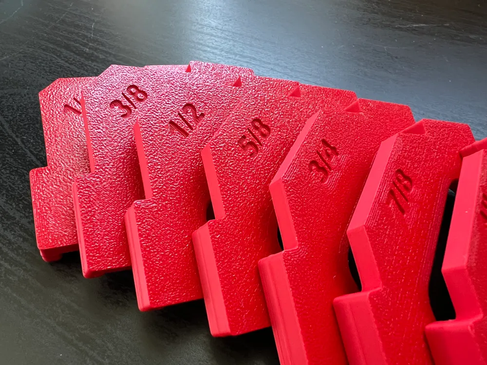 Chamfer Router Jig Imperial w/ Gridfinity storage by CEKcreative ...