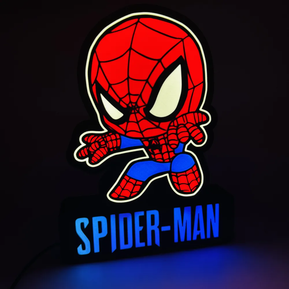 Spider-Man Led Lamp by Smart3d by Gabriel Gomes - MakerWorld