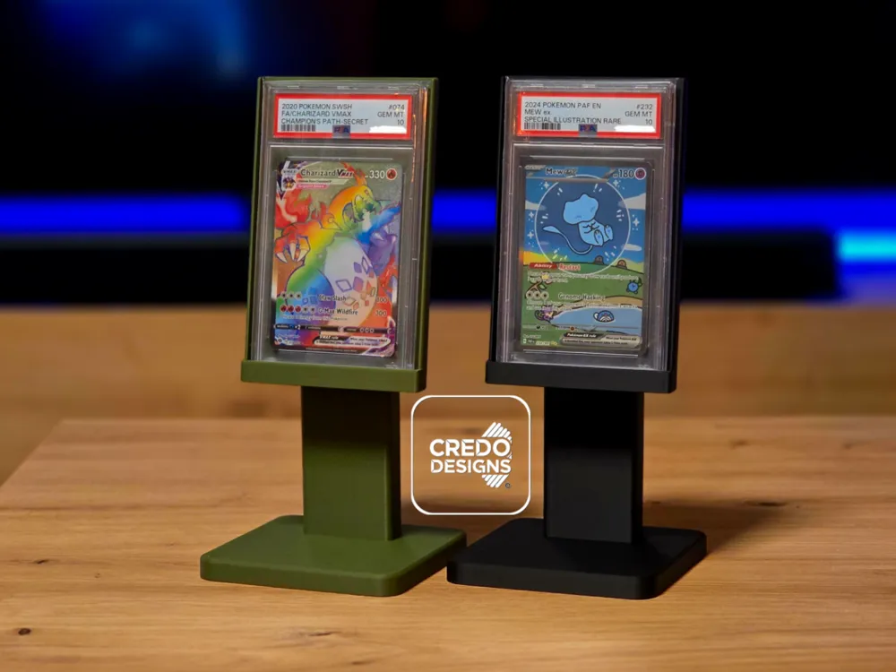 Pokémon PSA/Beckett/CGC Slab Modern Display Stand - Free 3D Print Model ...