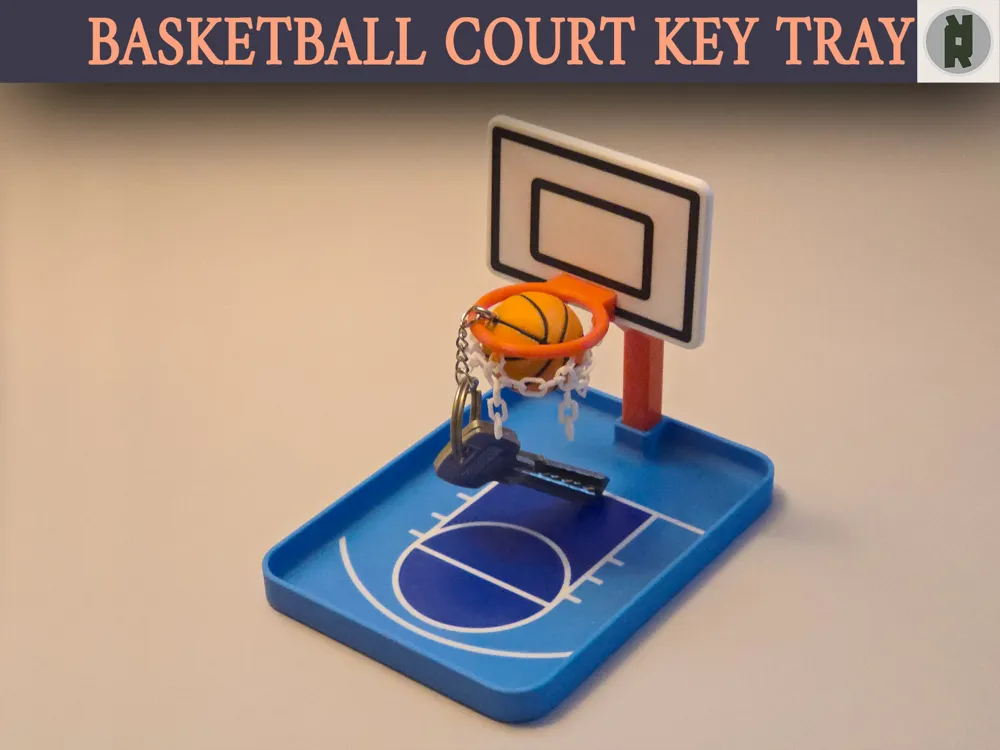 Basketball key tray by Raxell MakerWorld: Download Free 3D Models