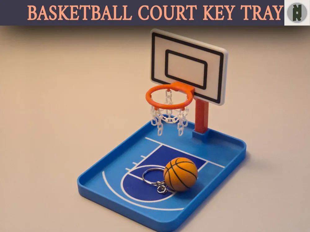 Basketball key tray by Raxell MakerWorld: Download Free 3D Models