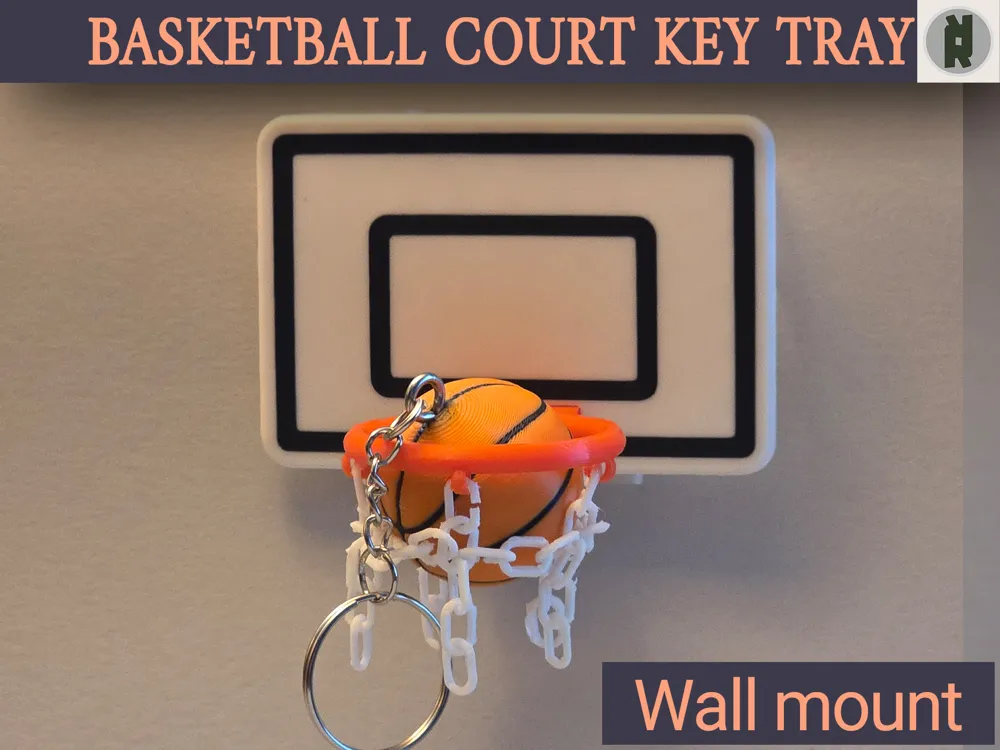 Basketball key tray by Raxell MakerWorld: Download Free 3D Models