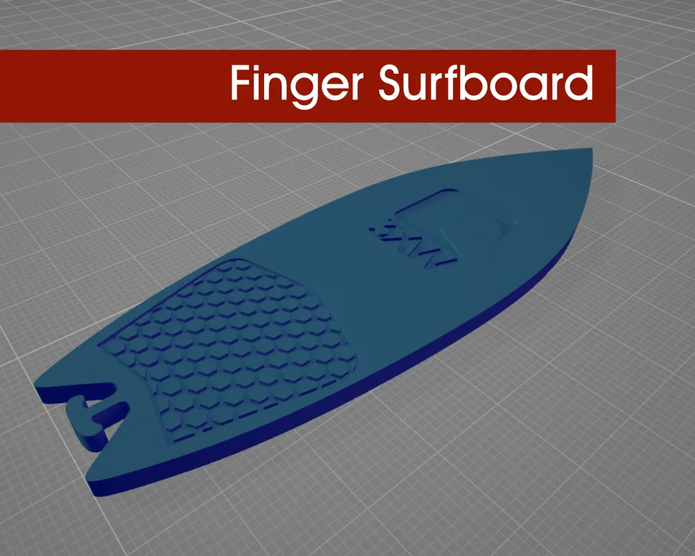 Finger Surfboard - Modèle d'Impression 3D Gratuit - MakerWorld