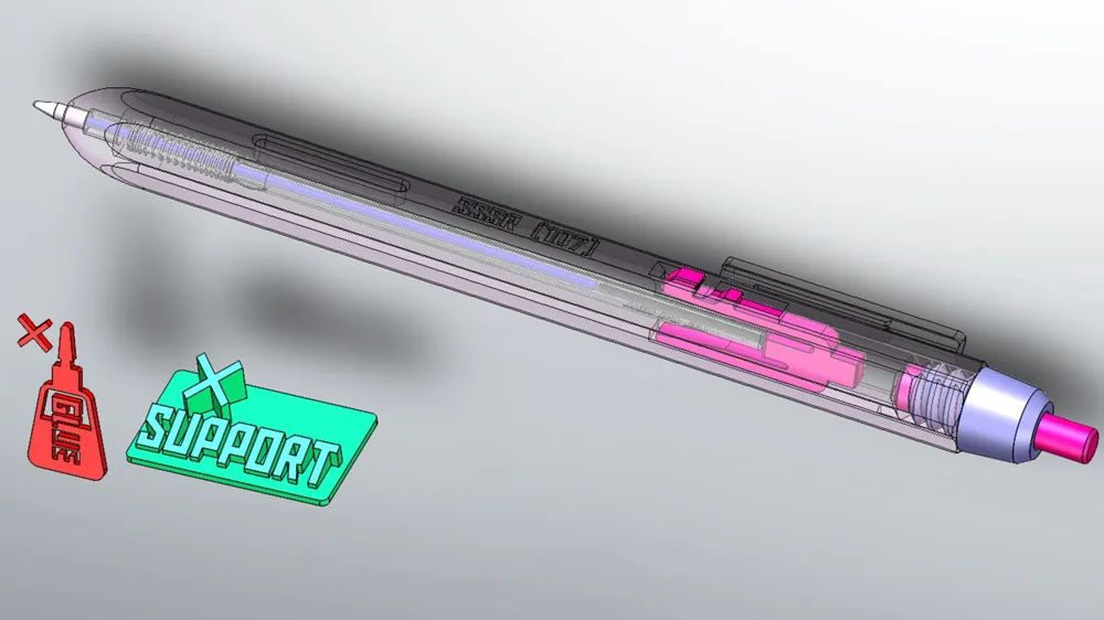 2 Ballpoint Pens by SSSR_SH - MakerWorld