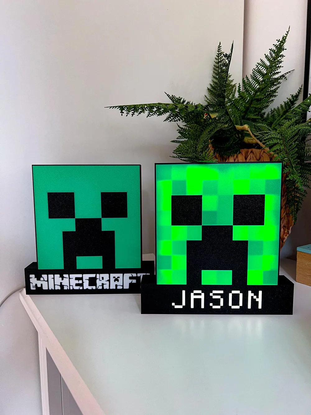 Minecraft Creeper Lightbox - Free 3D Print Model - MakerWorld
