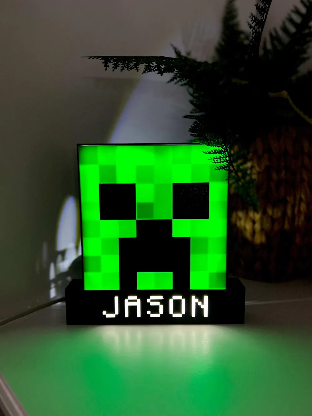 Minecraft Creeper Lightbox - Free 3D Print Model - MakerWorld