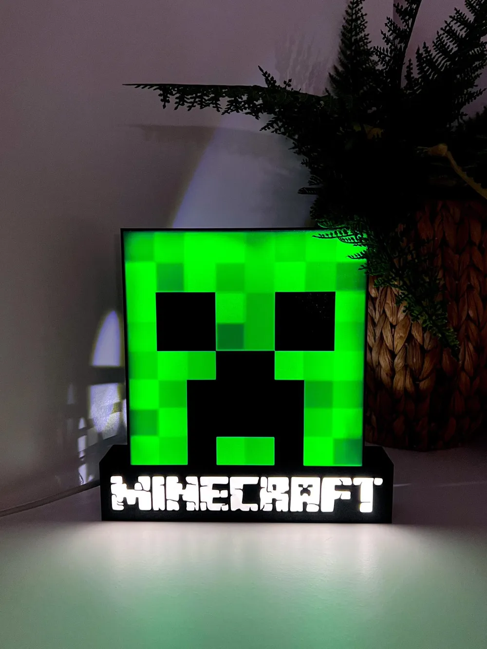 Minecraft Creeper Lightbox - Free 3D Print Model - MakerWorld
