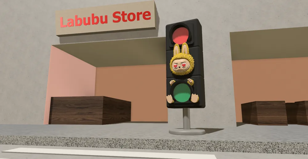 Traffic Light Labubus Multicolor Split Printing【NOAMS】—Pop Mart Traffic ...