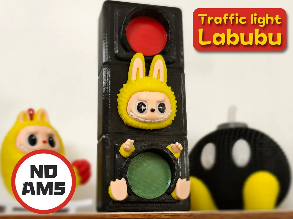 Traffic Light Labubus Multicolor Split Printing【NOAMS】—Pop Mart Traffic ...