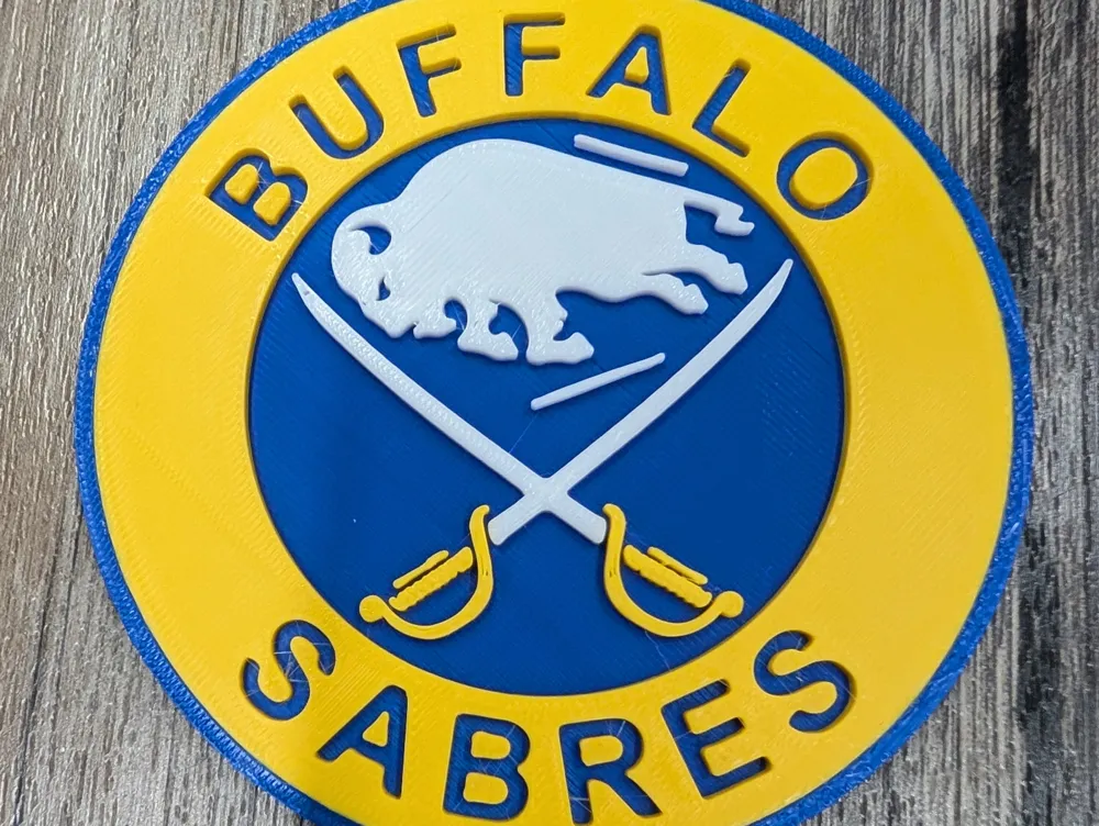 Buffalo Sabres Coaster Set & Stand - Free 3D Print Model - MakerWorld