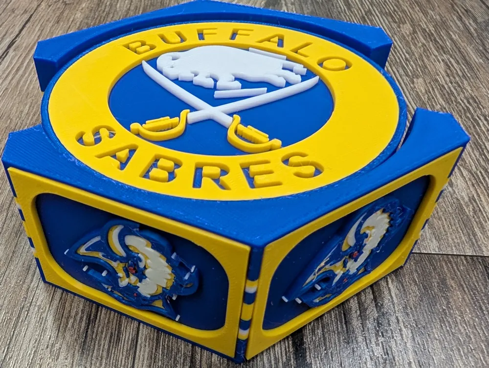 Buffalo Sabres Coaster Set & Stand - Free 3D Print Model - MakerWorld