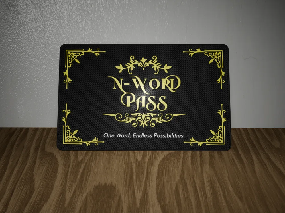 Tarjeta de acceso con la palabra prohibida |TAMAÑO DE TARJETA DE ...