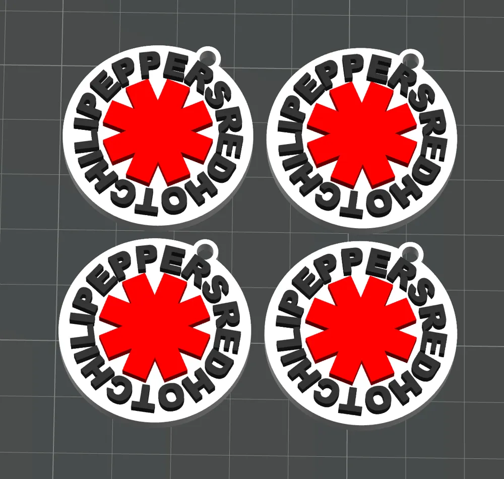 Red Hot Chili Peppers keychain by Niccolò - MakerWorld