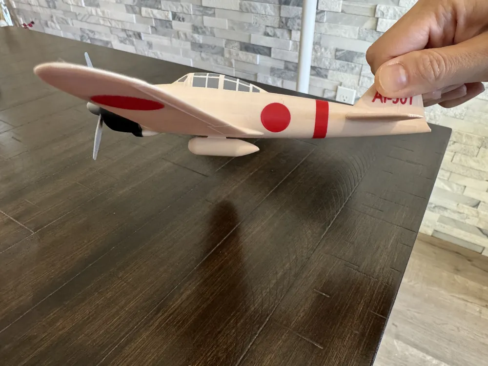 Mitsubishi A6M Zero Full Color - Free 3D Print Model - MakerWorld