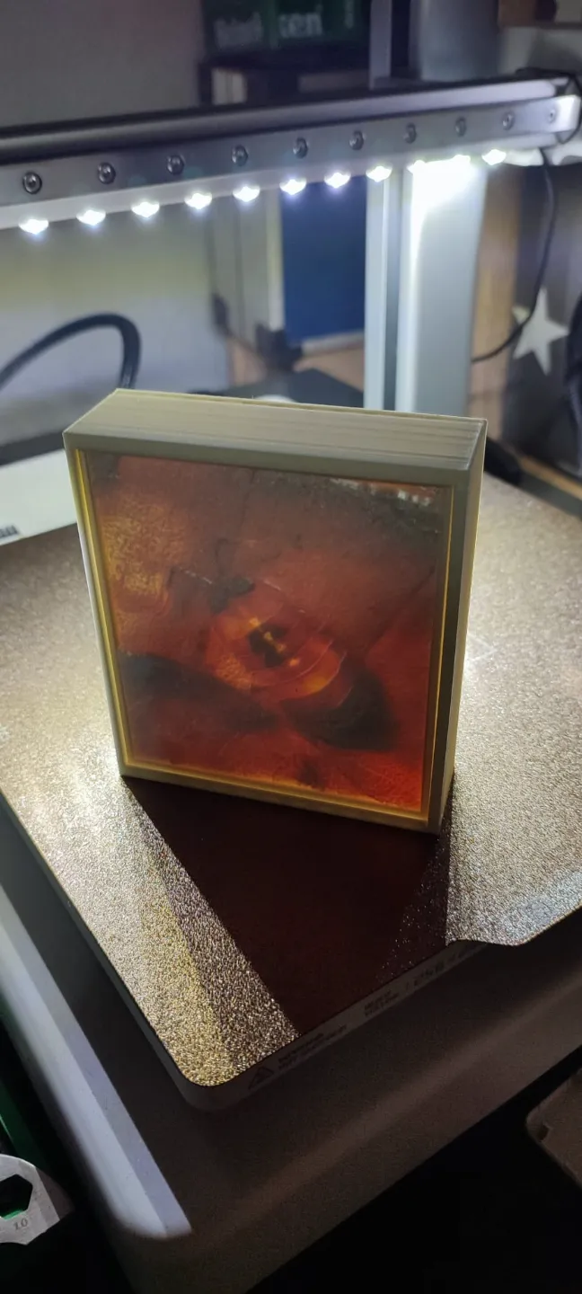 Coloured Lithophane Merulanella scarlet by terrapoid - MakerWorld