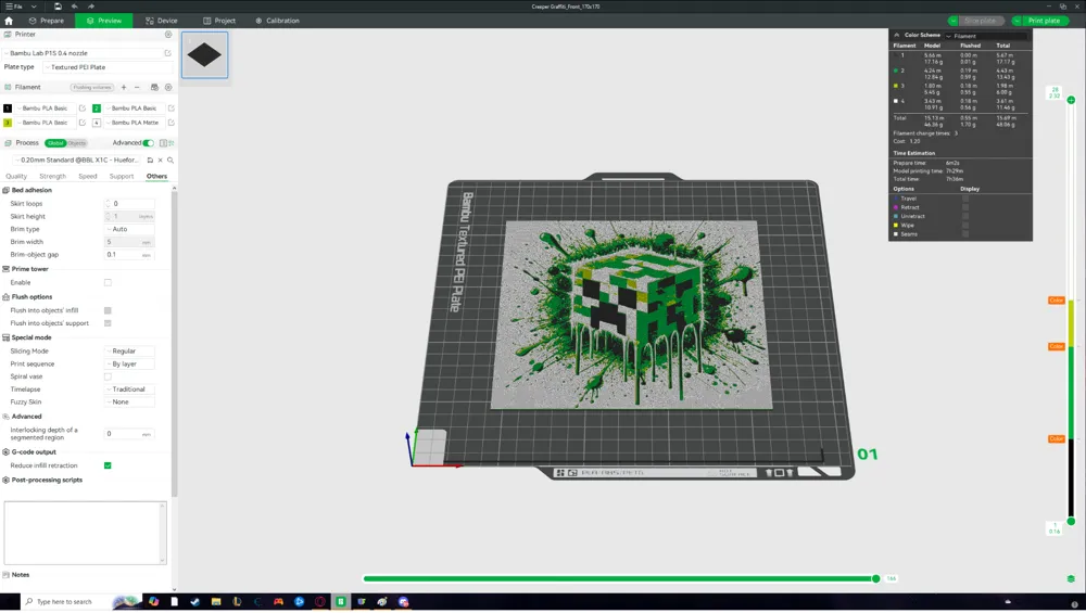 Graffiti Creeper Hueforge by 3Ree Printing - MakerWorld