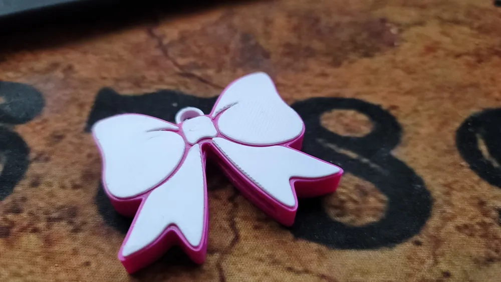 Kawaii Bow Keychain Can Opener | 2 Color - Free 3D Print Model - MakerWorld