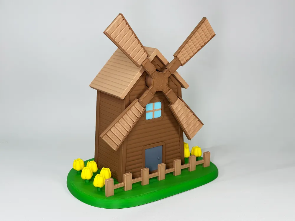 Windmill Music Box (K014) by DDWMAKER MakerWorld: Download Free 3D Models