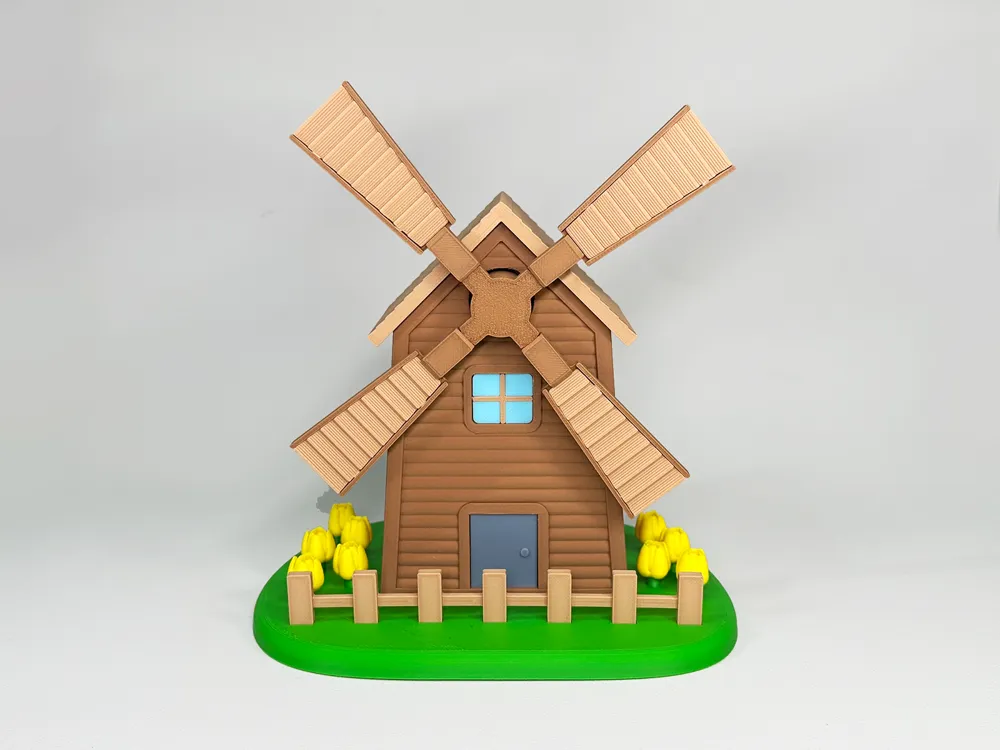 Windmill Music Box (K014) by DDWMAKER MakerWorld: Download Free 3D Models