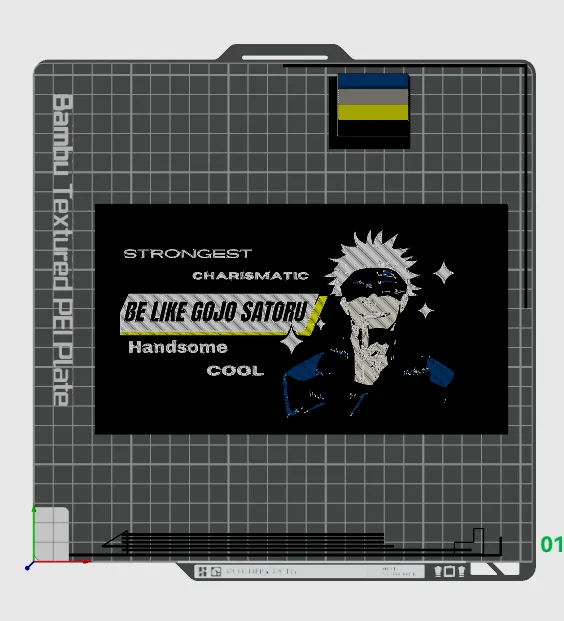 Gojo Satoru Being Positive - Jujustu Kaisen Light Box by ...