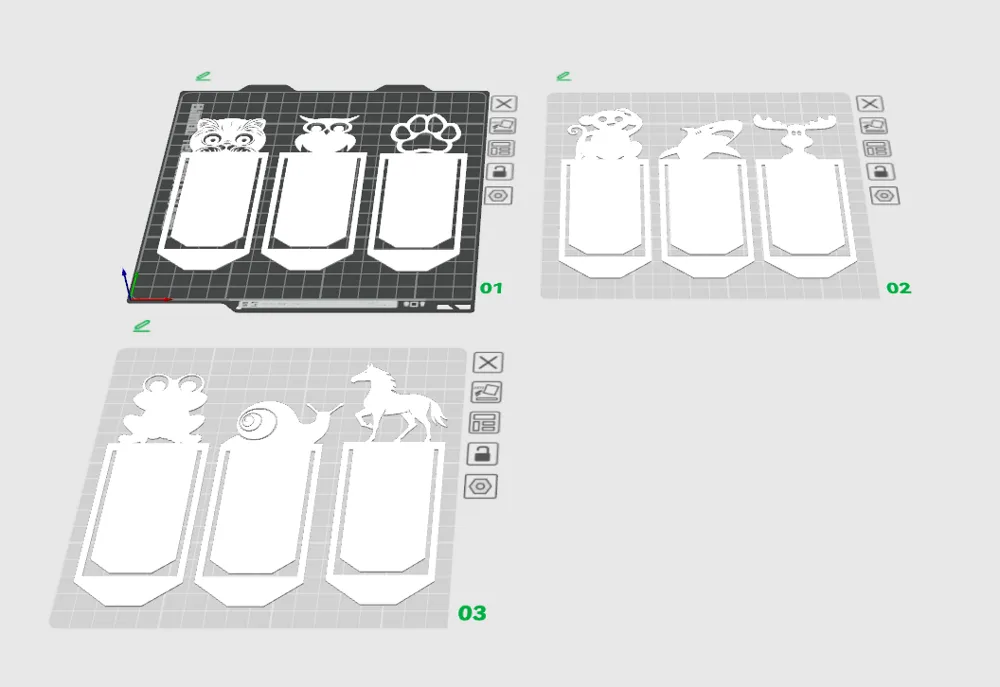 Animal Bookmarks - Free 3D Print Model - MakerWorld