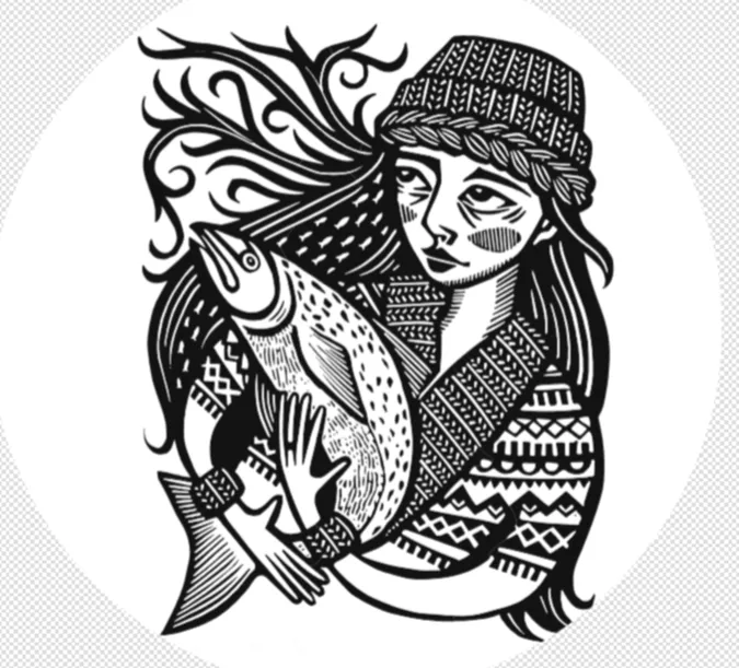Fisherwoman engraving by Fexa - MakerWorld