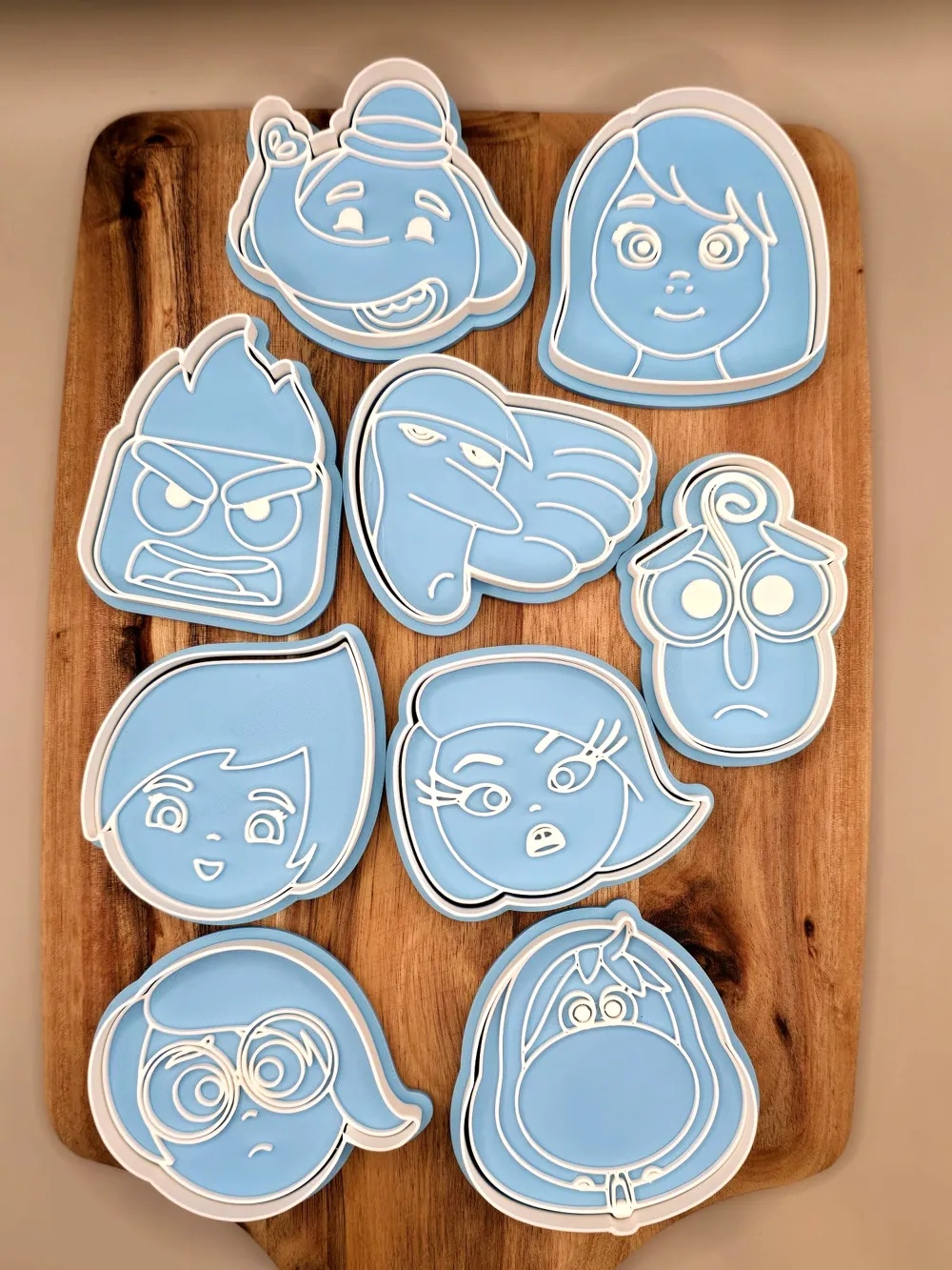 Inside Out Cookie Cutter Playdoh Stamp Set - Free 3D Print Model ...
