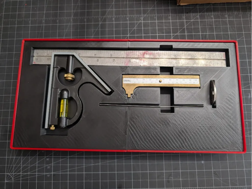 Gridfinity 12 inch Combination Square by DesertValleyGarage - MakerWorld