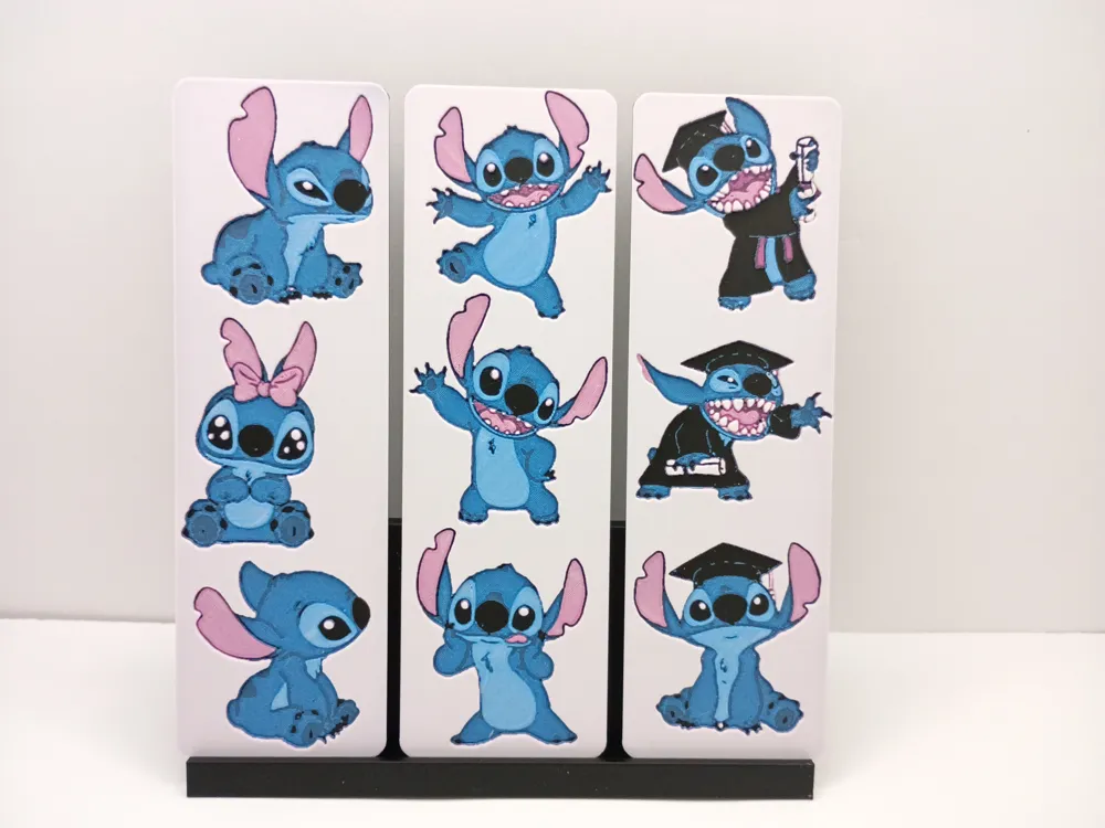 Stitch Bookmark Set - Free 3D Print Model - MakerWorld