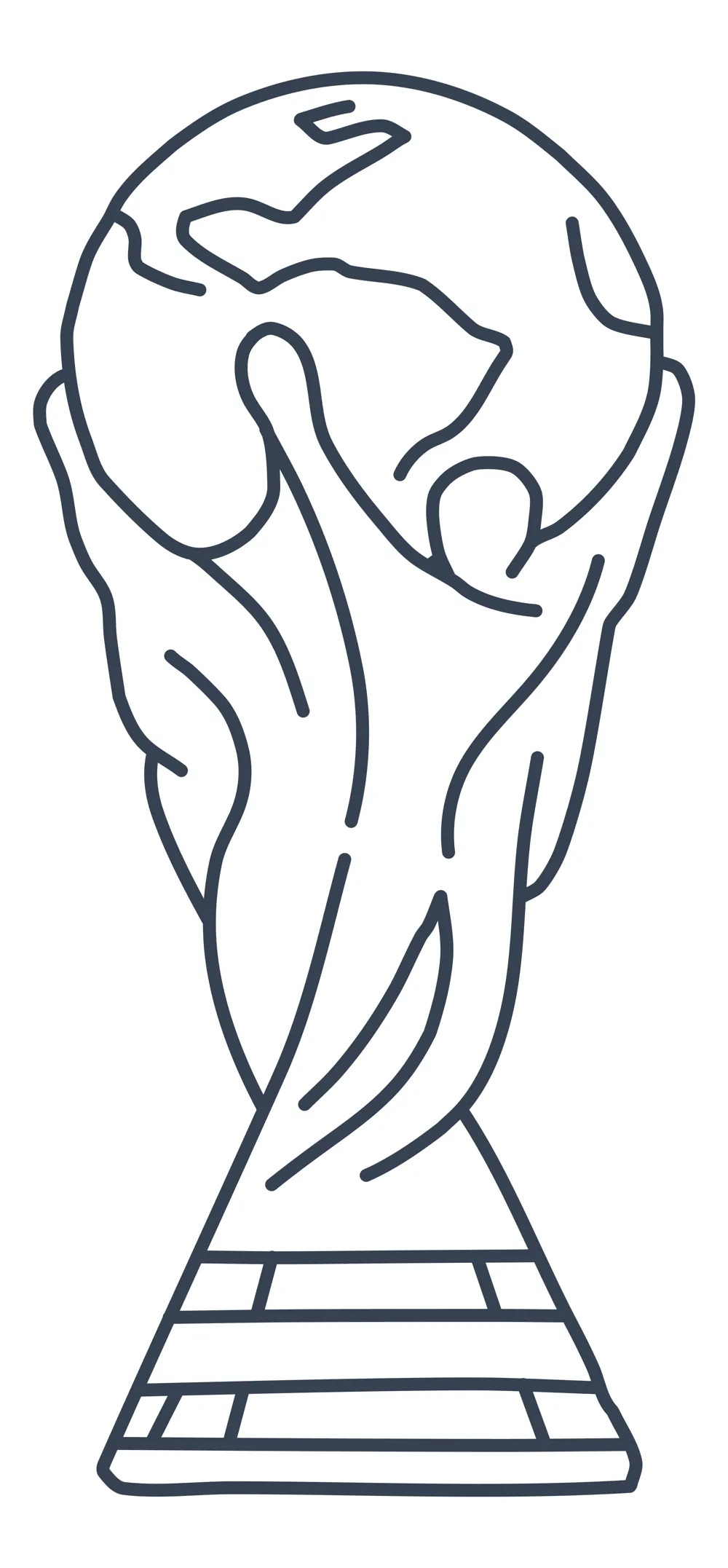 Doodle Disc 144 World Cup Trophy - Free 3D Print Model - MakerWorld