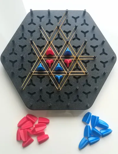 Rubber Band Triangle board game by kozakt MakerWorld: Download Free 3D ...