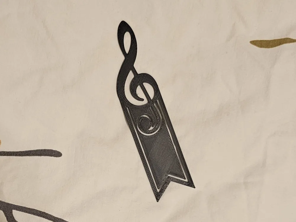 Bookmark Treble Clef - for every book about music by Giessener - MakerWorld