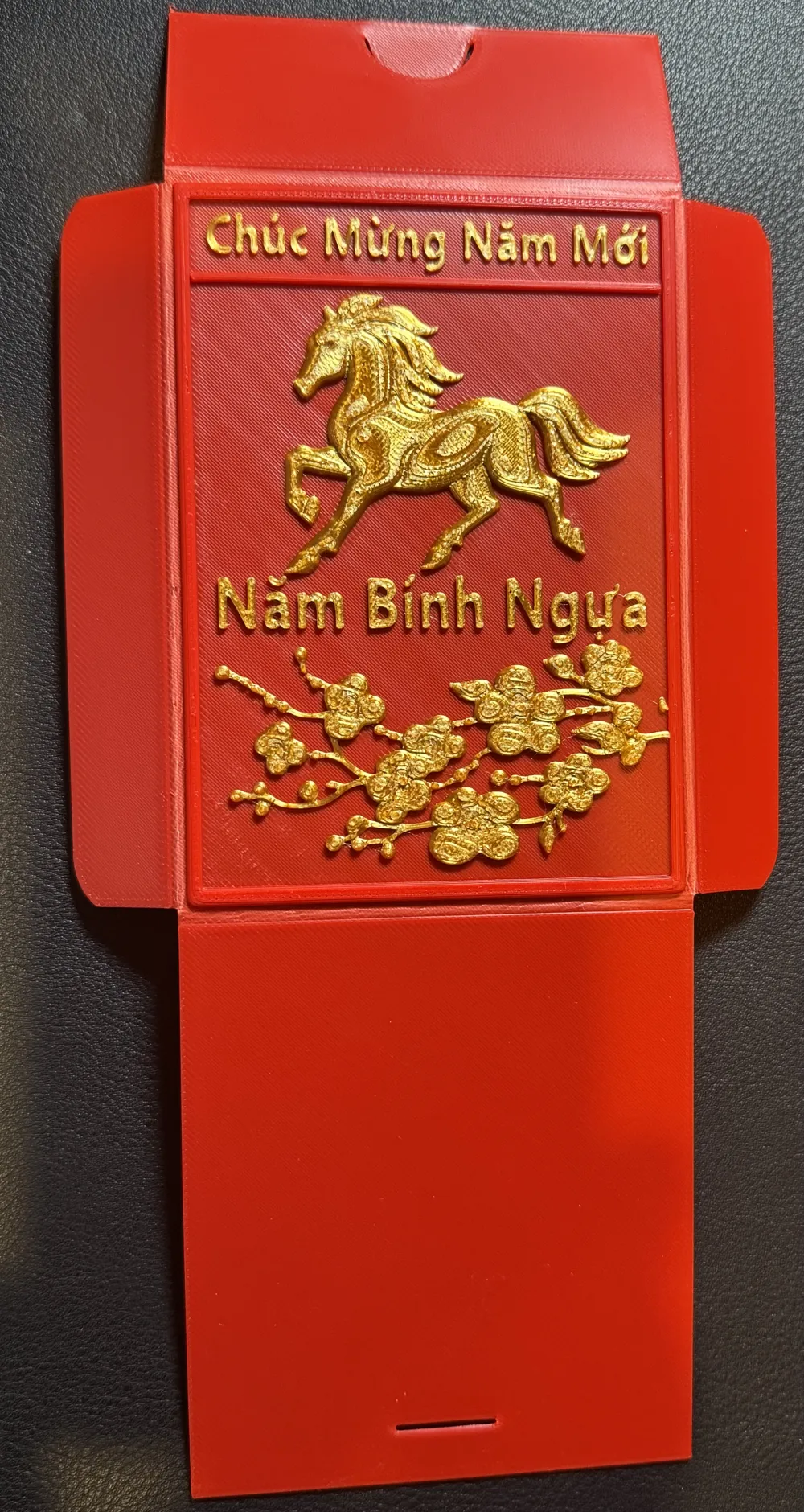 2026 Fire Horse Red Envelope (Vietnamese) - Free 3D Print Model ...