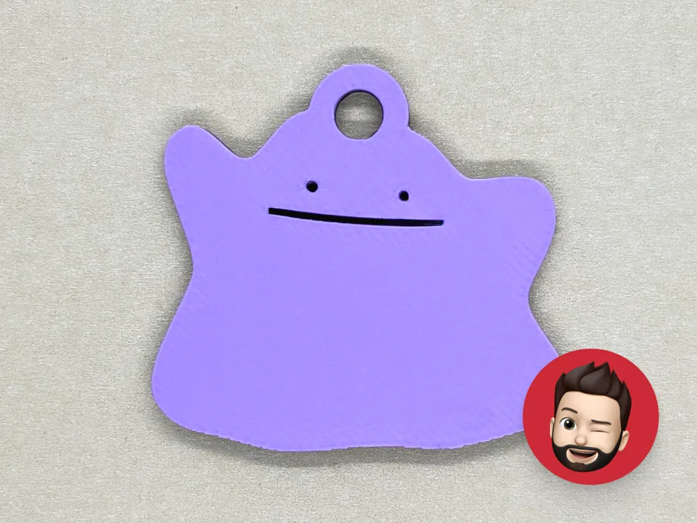 Pokemon Ditto keychain by nicodeimos - MakerWorld