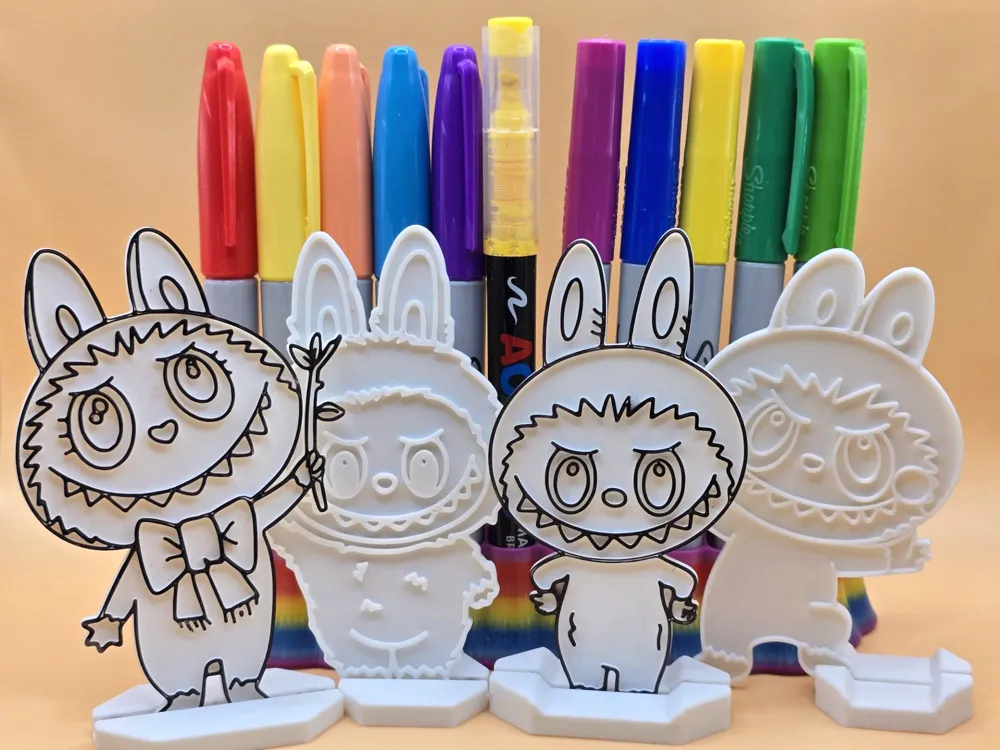 Labubu Fun Coloring by Merilno3D MakerWorld: Download Free 3D Models